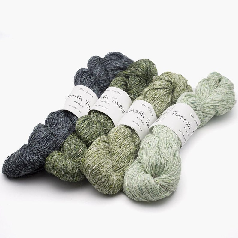 Tussah Silk Yarn for Knitting BC Garn Tussah Tweed Yarn | Etsy
