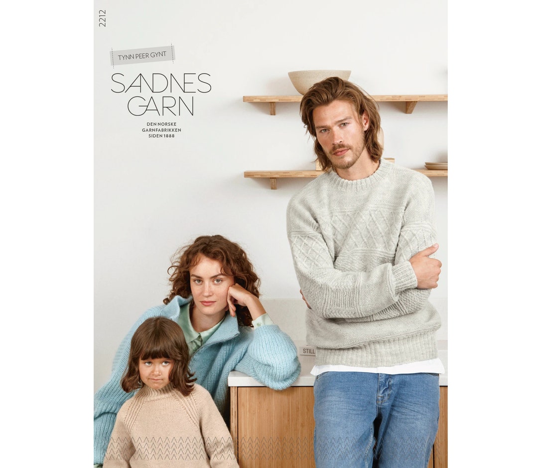 Knitting Pattern Book SANDNES GARN No. 2212 Summer Knit for Family in ...