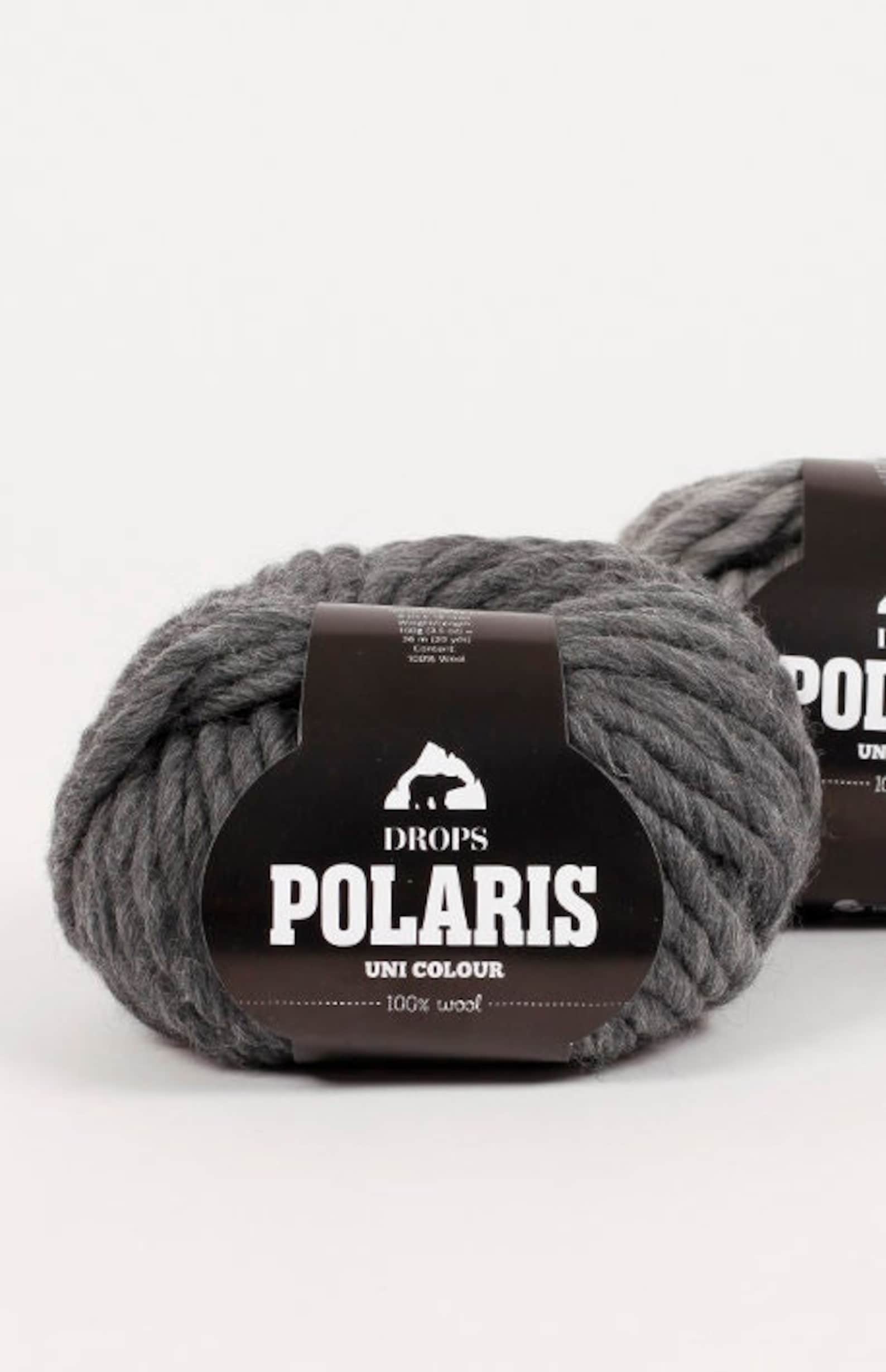 Super Bulky Yarn - DROPS Polaris - Yarn for Felting - Bulky Wool Yarn ...