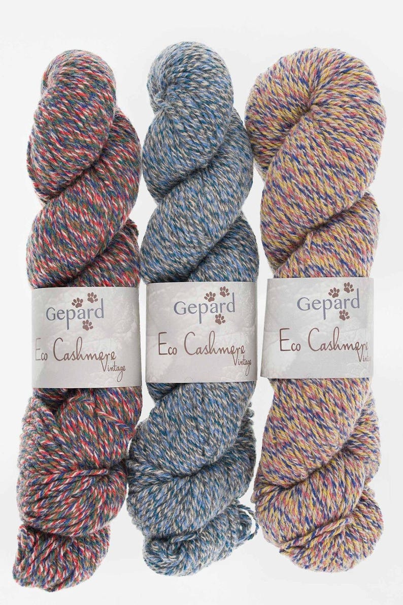 ECO Cashmere VINTAGE by Gepard Garn, 100% Cashmere Yarn 50 G 150 Meters ...