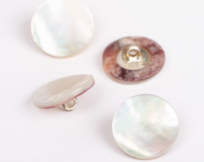 Mother of Pearl Buttons - Round Buttons 15 Mm - Shell Buttons With ...