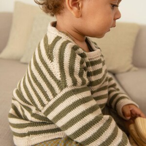 PASCAL Sweater Baby Sandnes Garn || Single Printed Knitting Pattern ...