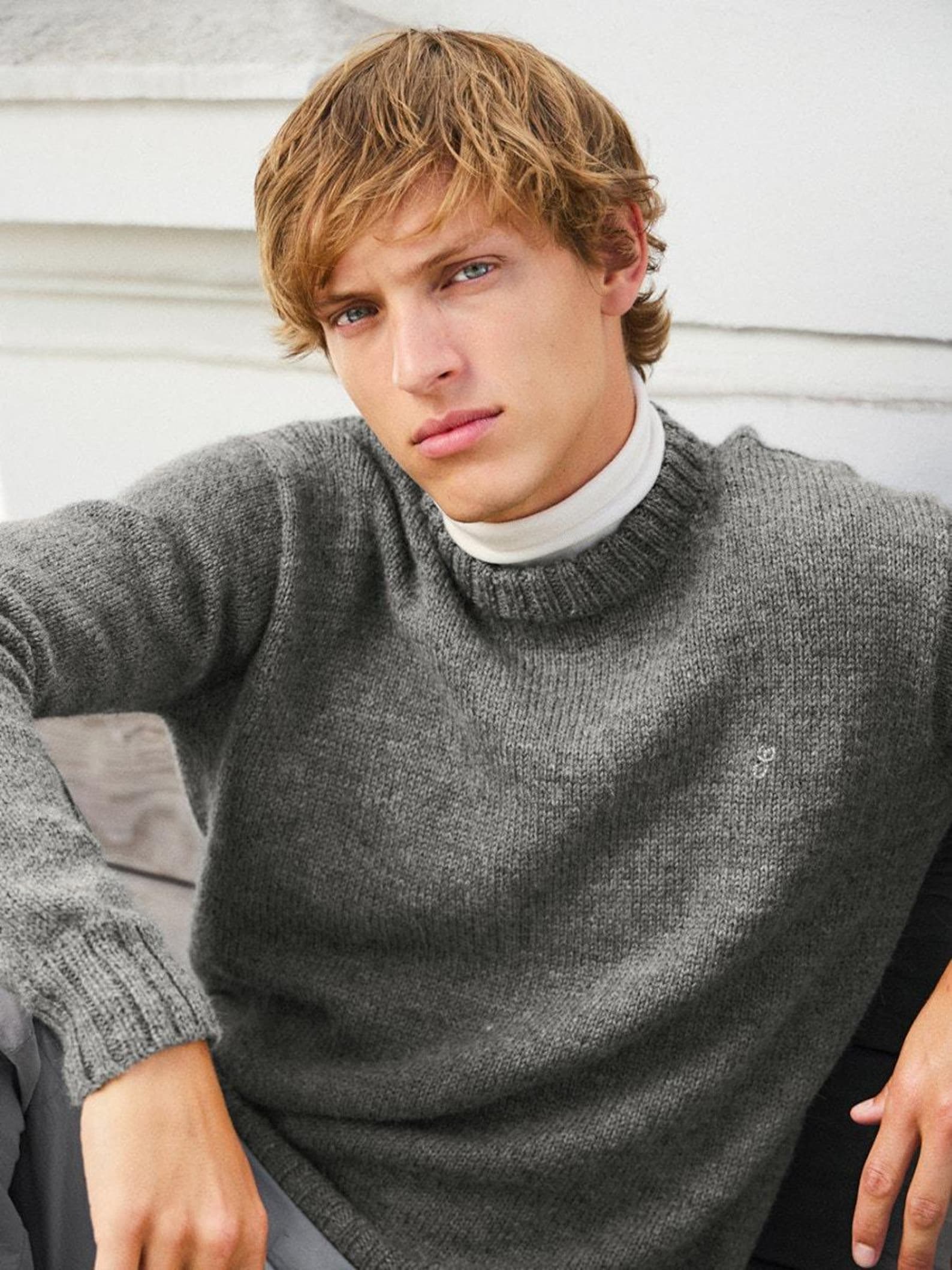 BRENDAN Sweater Knitting Pattern MAN - Sandnes Garn 2412 No. 1 (printed ...