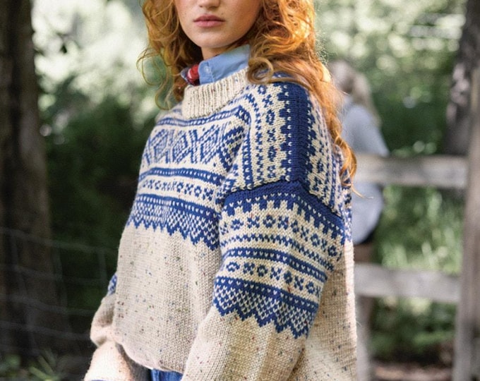 Sandnes Garn Pattern MARIUS LADIES Sweater || Single Printed Pattern ...