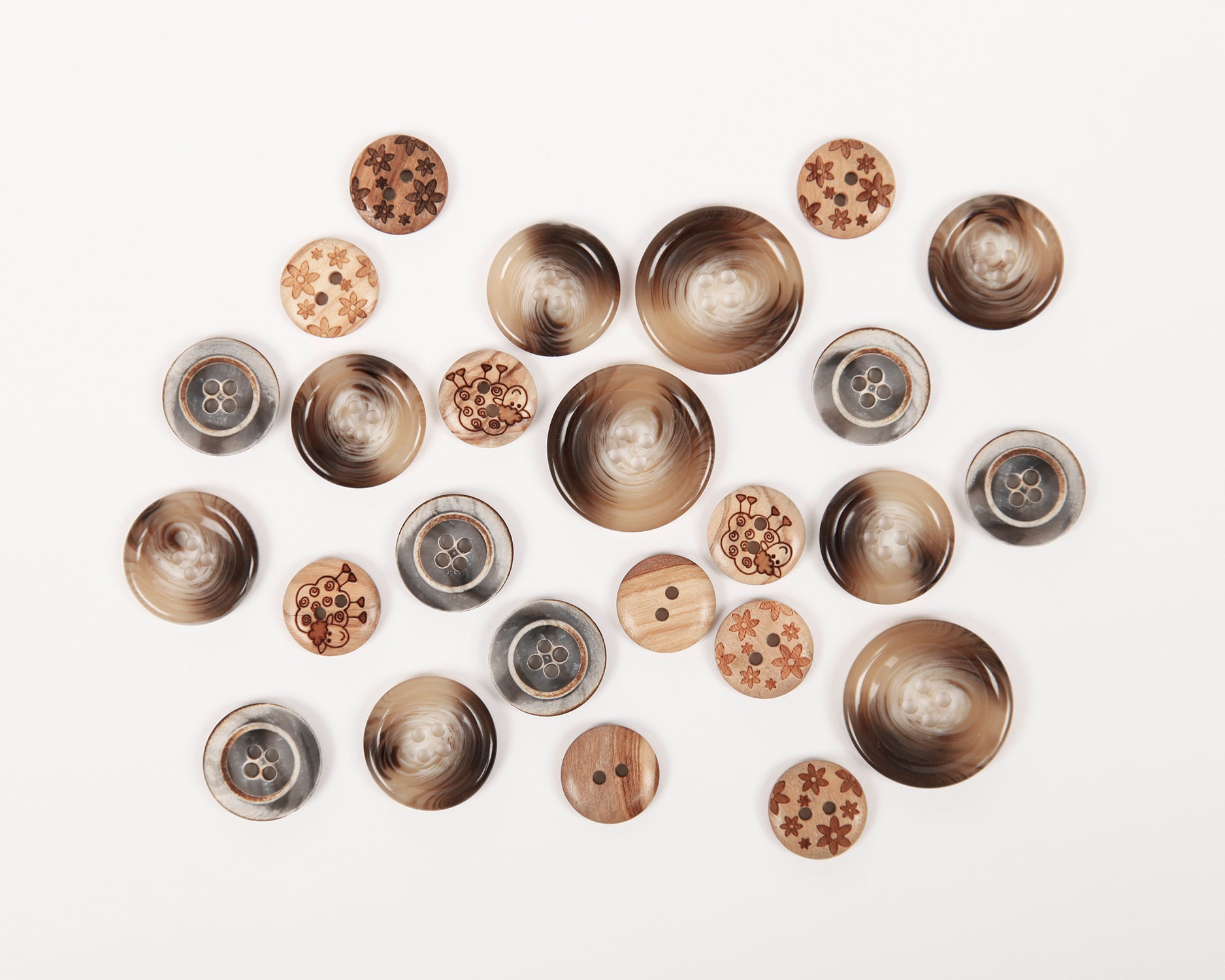 Buttons for Cardigan Buttons for Knitting Marble Buttons - Etsy