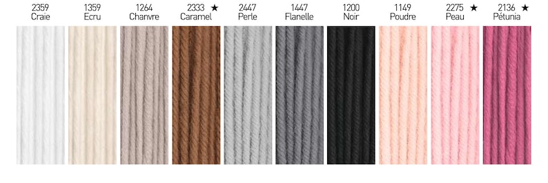 Merino Wool Yarn MERINOS 6 (phildar) Aran Weight Yarn - Non Itchy Wool ...