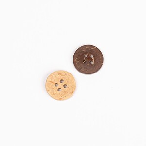 Coconut Buttons for Baby Clothes, Buttons for Crafts, Light Wood ...