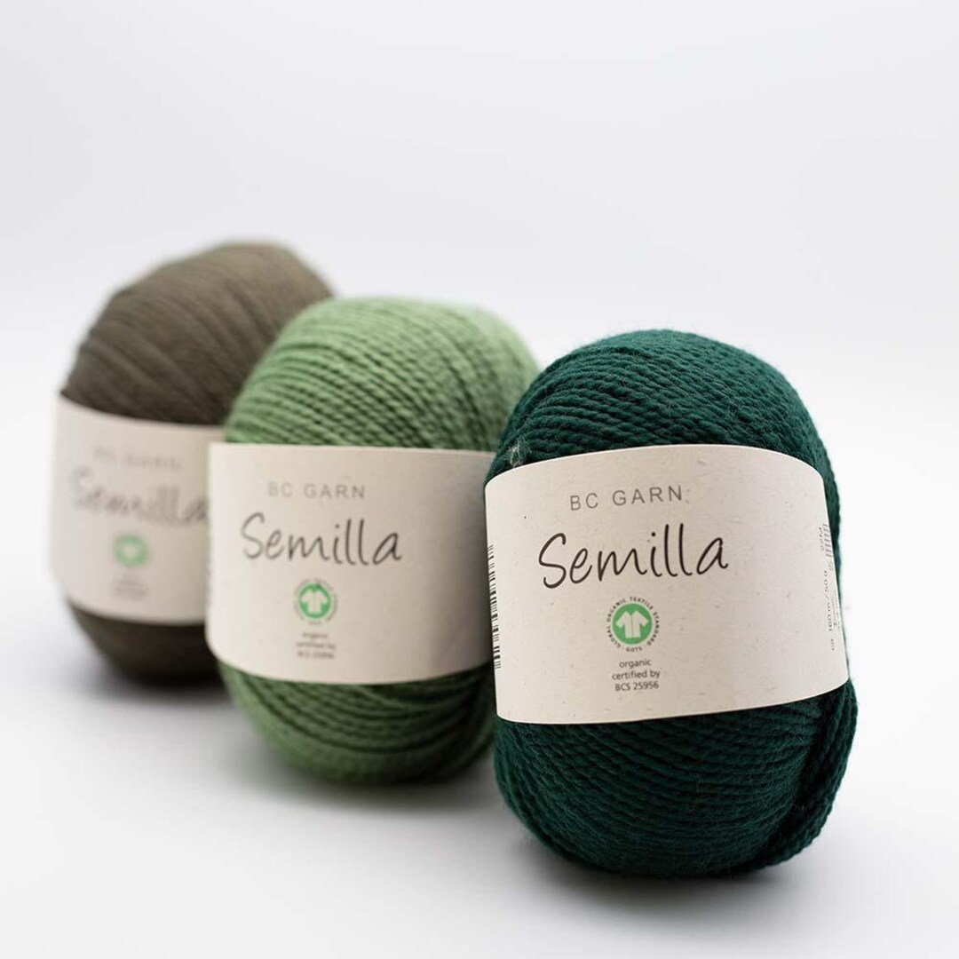 BC Garn SEMILLA Organic Wool Yarn 50 Grams 160 Meters 175 Yards Sport ...