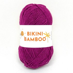 BIKINI BAMBOO Yarn by Tropical Lane, Stretchy Yarn for Swimsuit ...