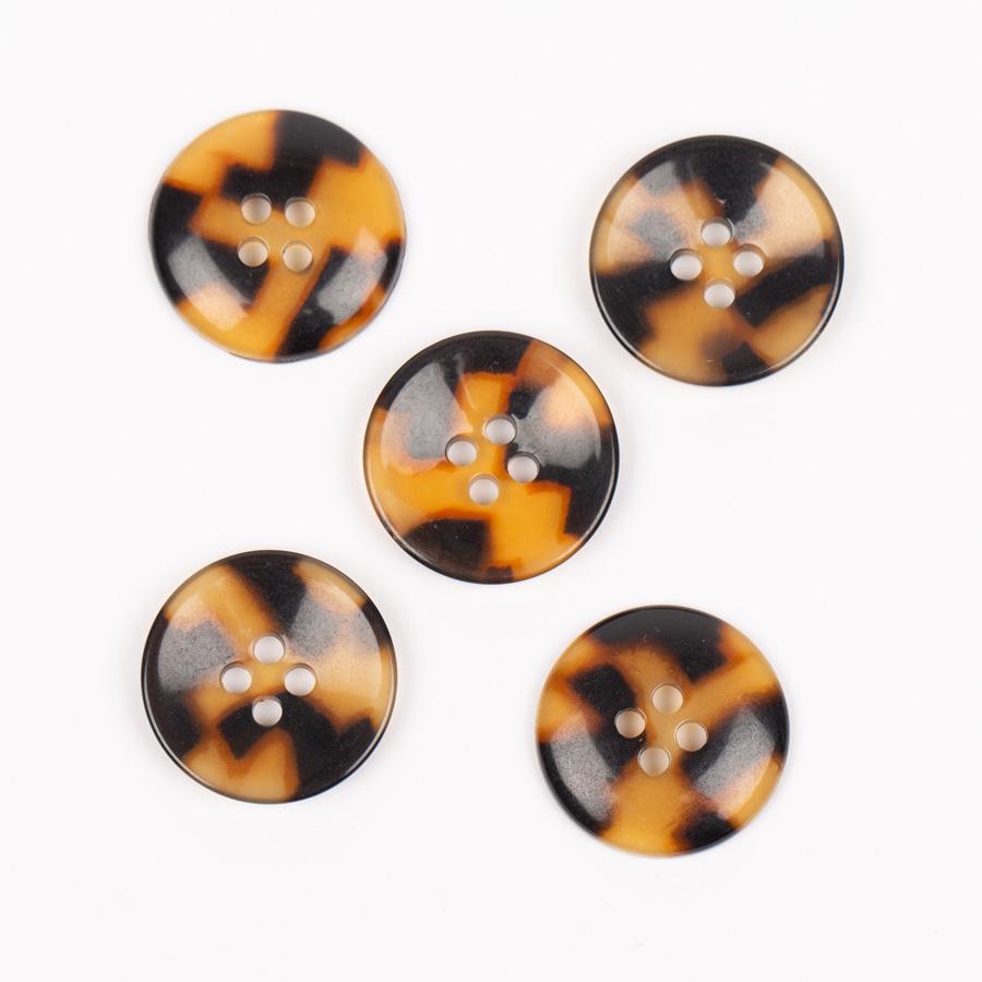 Round Buttons Tortoise Imitation - Two Sizes 20 Mm and 25 Mm - Plastic ...