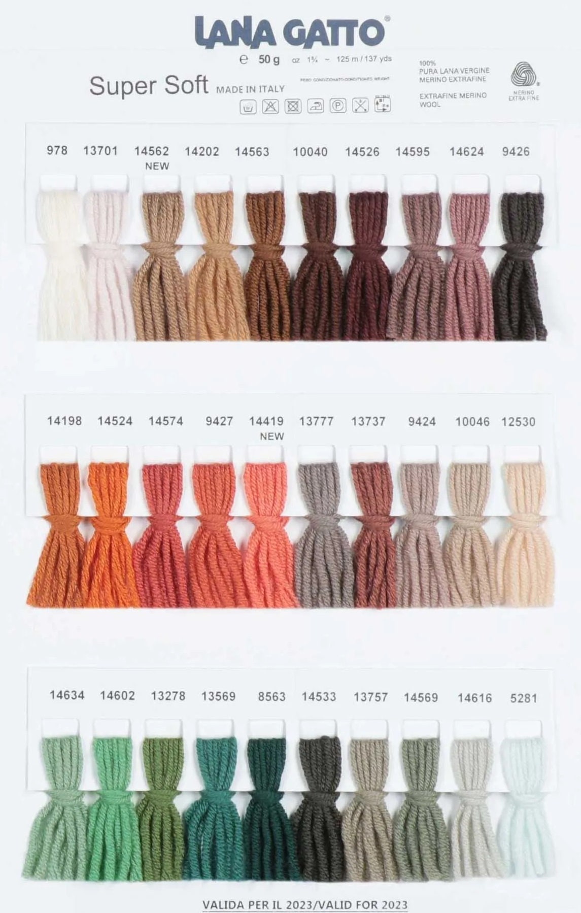 Lana Gatto SUPER SOFT Merino Wool Yarn Dk/light Worsted Weight Yarn ...