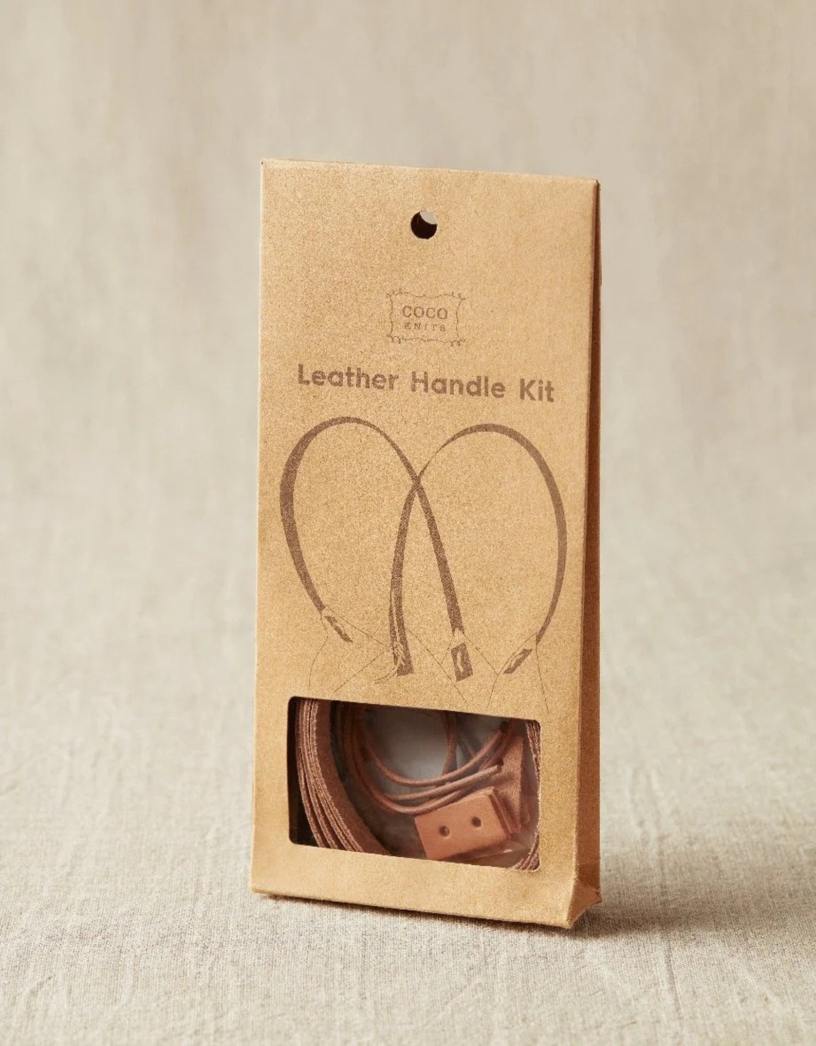 Leather Handle Kit COCOKNITS Premium Craft Supplies - No-sew Way to Add ...