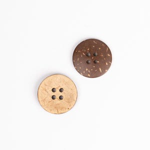 Coconut Buttons for Baby Clothes, Buttons for Crafts, Light Wood ...