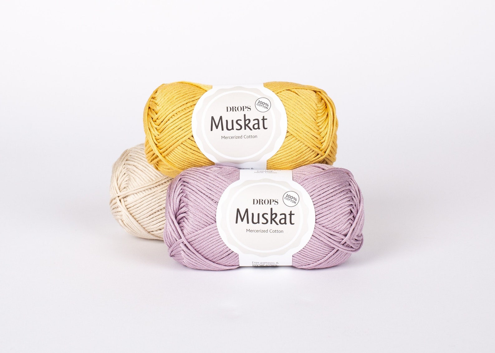 Cotton Yarn Worsted-mercerized Cotton Yarn DROPS Muskat Amigurumi Yarn ...