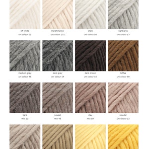 Chunky Wool Yarn Big Yarn Bulky Yarn DROPS SNOW ESKIMO Felting Yarn ...