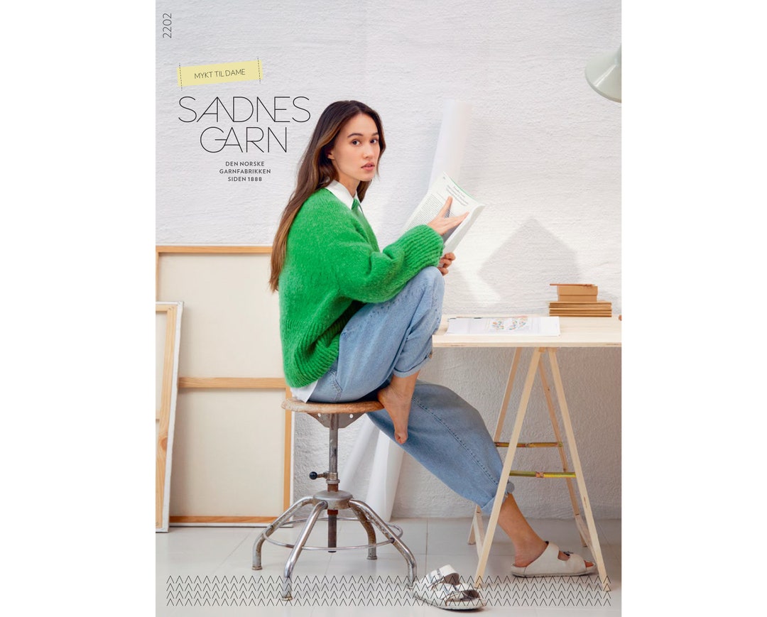 Knitting Pattern Book SANDNES GARN No. 2202 Mykt Til Dame in English ...
