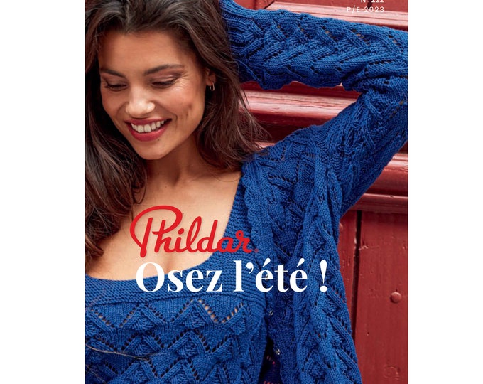 Knitting Patterns for Women, Knitting Book PHILDAR No. 222 in French ...