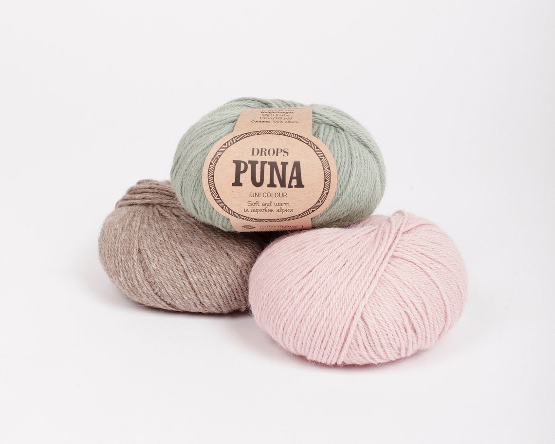 DROPS Puna Alpaca yarn Alpaca fiber Alpaca wool yarn | Etsy