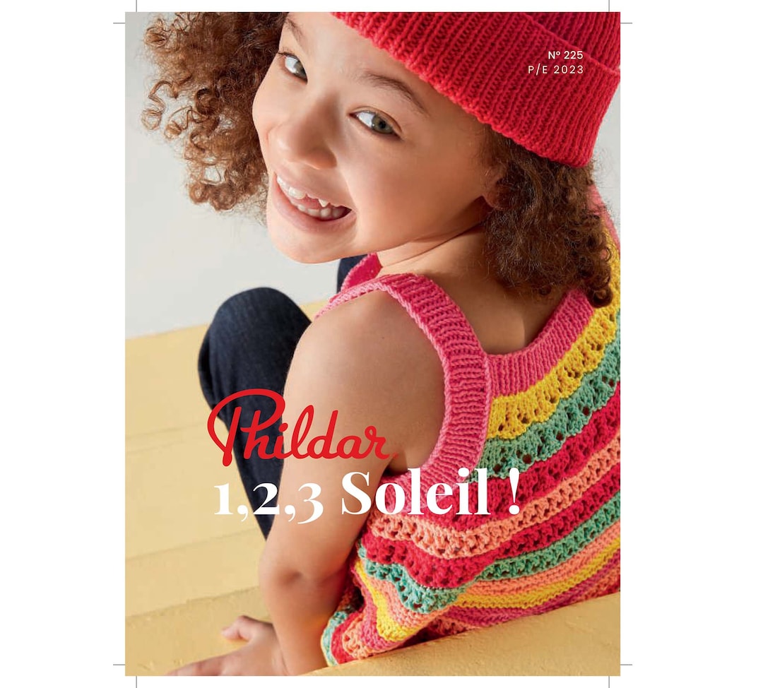 Knitting Magazine Phildar No. 225 in French - Knitting for Kids (sizes ...