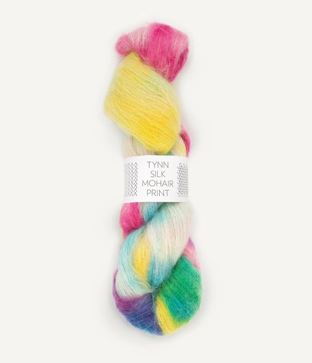 Sandnes Garn Silk Mohair Yarn TYNN SILK MOHAIR Print Colors 50 G 424 M ...