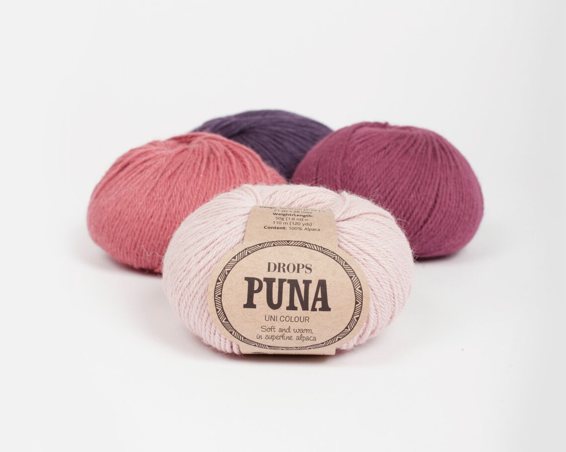 DROPS Puna Alpaca yarn Alpaca fiber Alpaca wool yarn | Etsy