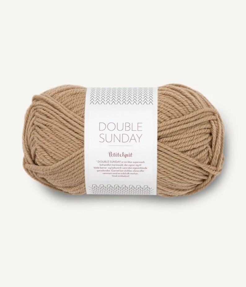 Merino Wool Yarn DOUBLE SUNDAY by Petiteknit Sandnes Garn 50 G 108 M DK ...