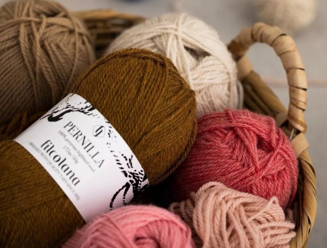 FILCOLANA PERNILLA Peruvian Highland Wool Yarn, Sock Weight Yarn, 50 ...