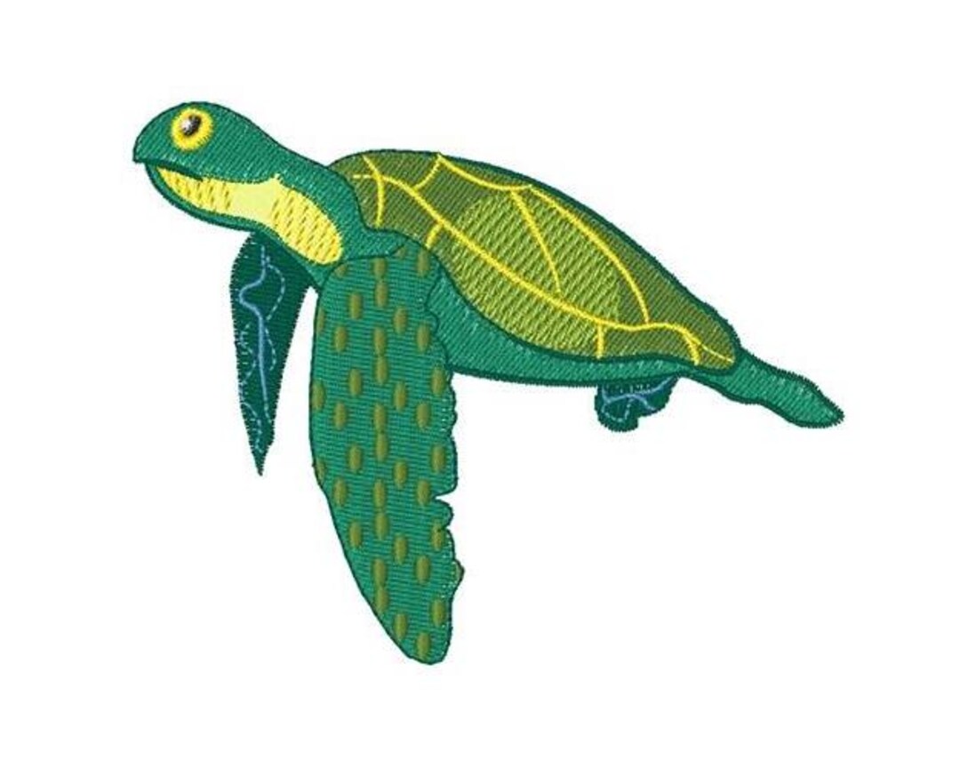 Sea Turtle - Machine Embroidery Design - Etsy