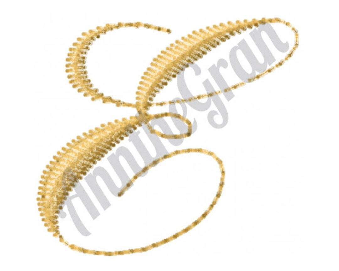 Script Letter E. Machine Embroidery Font. Cursive Letter Pattern ...