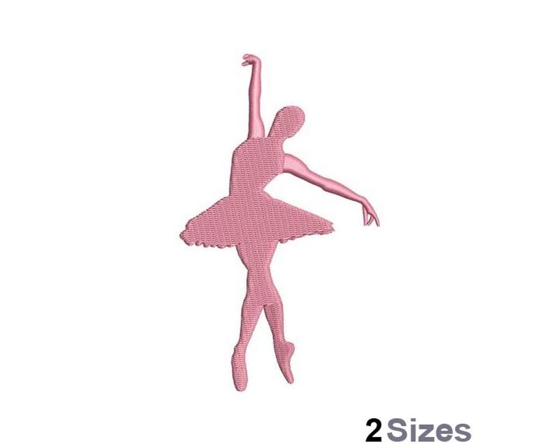 Ballerina Silhouette - Machine Embroidery Design - 2 Sizes, Ballet ...