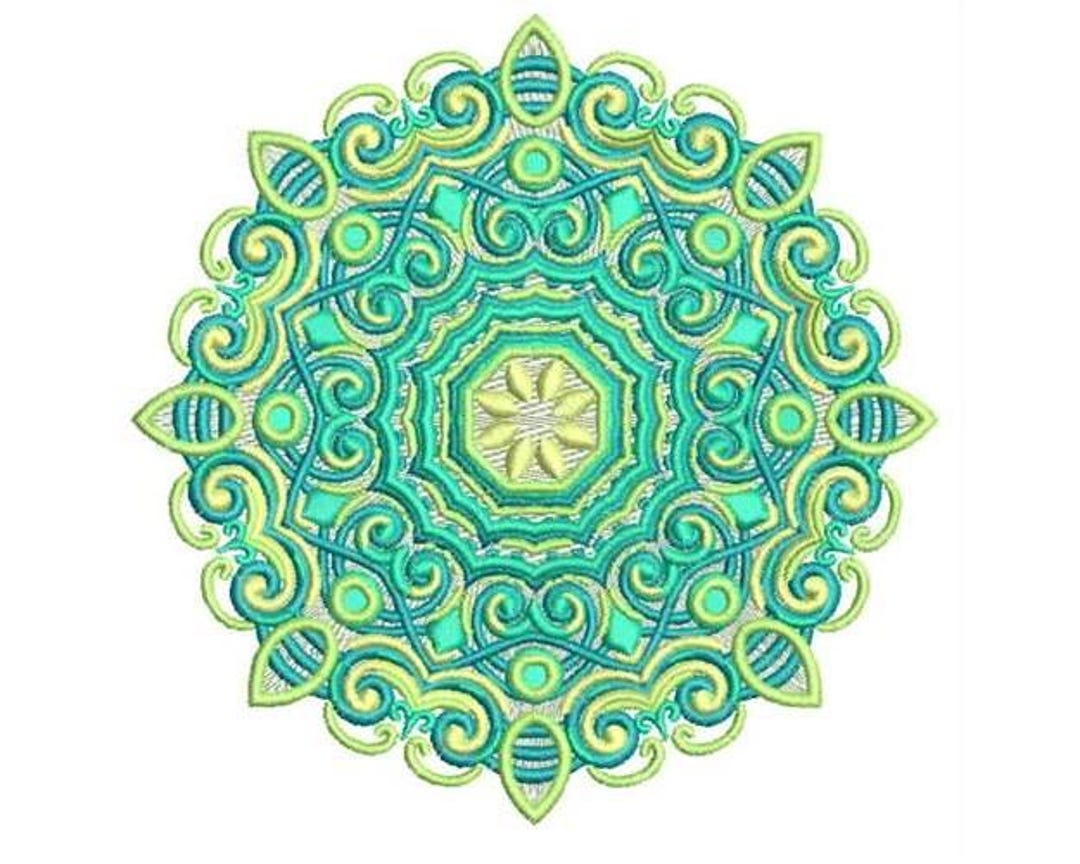 Decorative Mandala - Machine Embroidery Design - Etsy