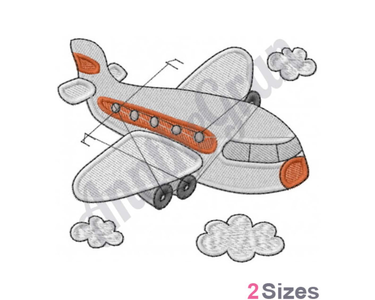 Airplane Embroidery Design. Machine Embroidery Design. Toy - Etsy