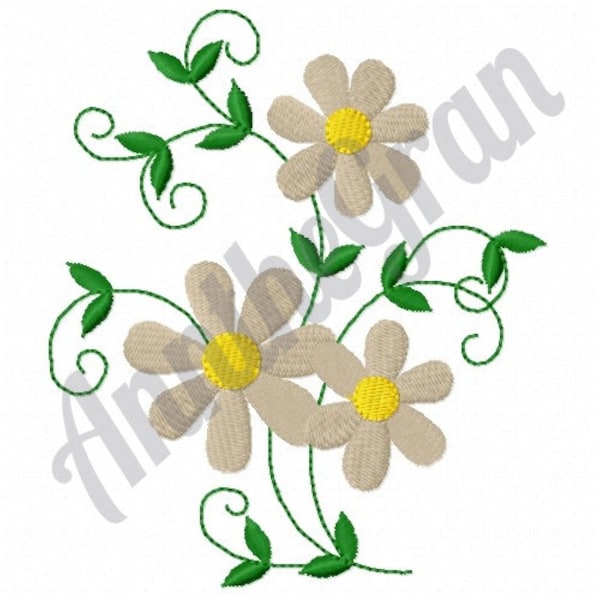 Daisy Embroidery - Etsy