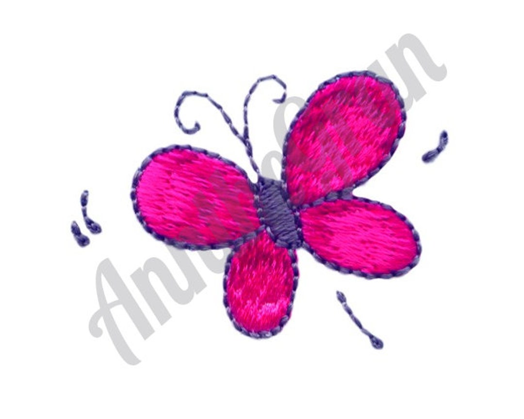 Flying Butterfly Embroidery Design. Machine Embroidery Design. - Etsy