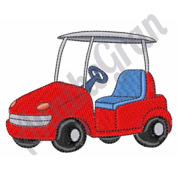 Golf Cart Embroidery - Etsy