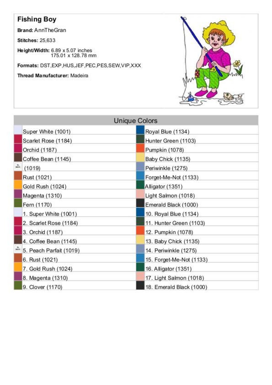 Fishing Boy Embroidery Design. Machine Embroidery Design. | Etsy