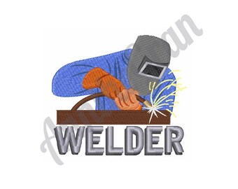 Welder Embroidery Design Instant Download - Etsy