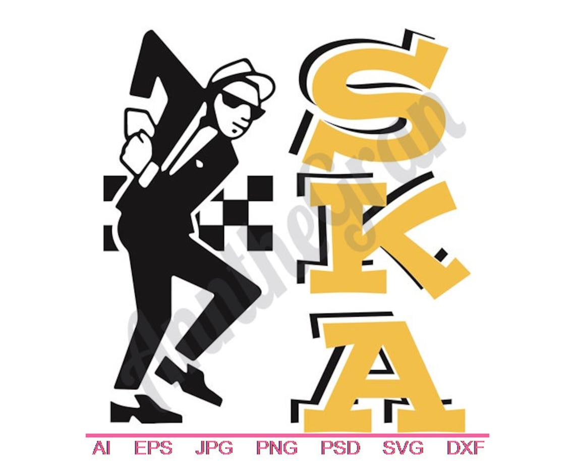 SKA Dancer Svg Dxf Eps Png Jpg Vector Art Clipart Cut | Etsy