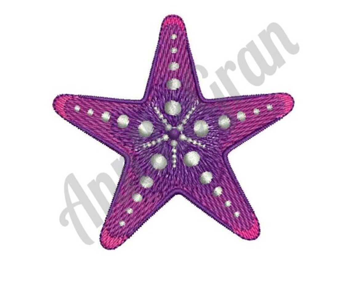 Starfish Embroidery Design. Machine Embroidery Design. | Etsy