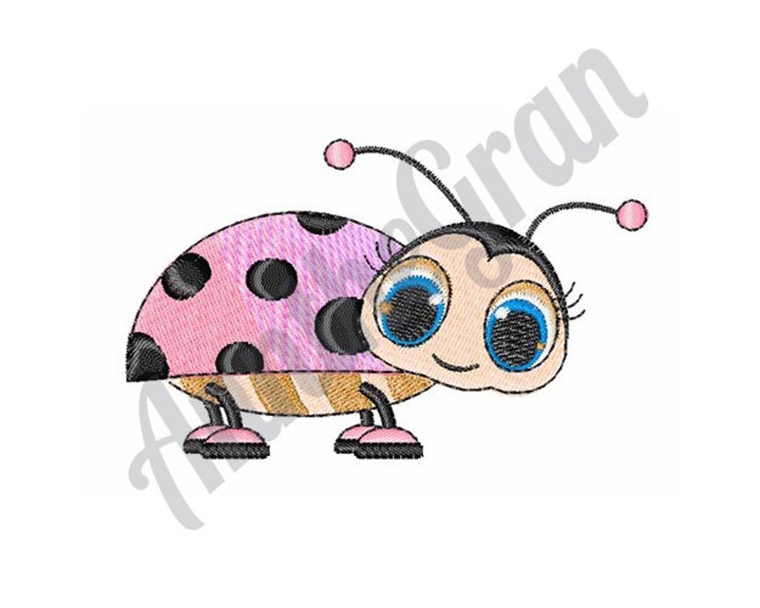 Cute Ladybug Embroidery Design. Machine Embroidery Design. Baby ...