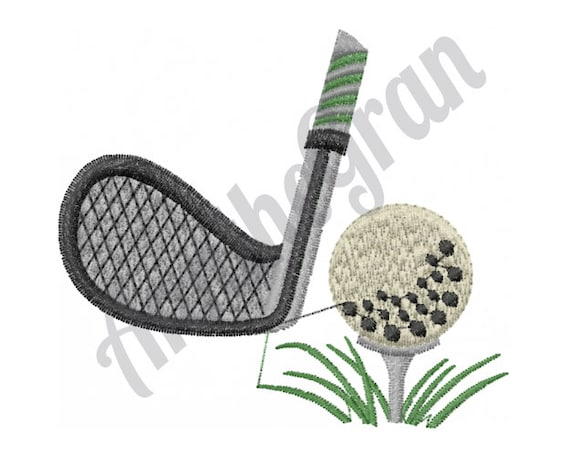 Golf Club Embroidery Design. Ball Embroidery Design. Machine | Etsy