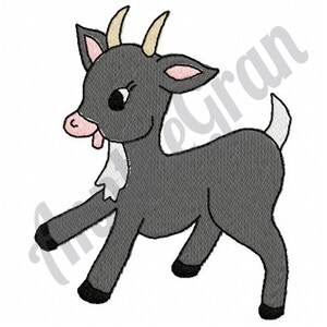 Baby Goat Embroidery Design. Machine Embroidery Design. Goat Embroidery ...