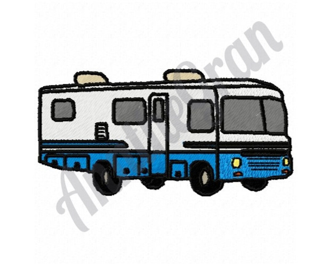 Recreational Vehicle Embroidery Design. Machine Embroidery Design. RV ...
