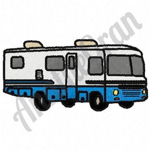 Recreational Vehicle Embroidery Design. Machine Embroidery Design. RV ...