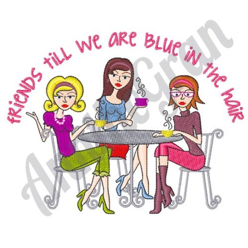 Friends Embroidery - Etsy