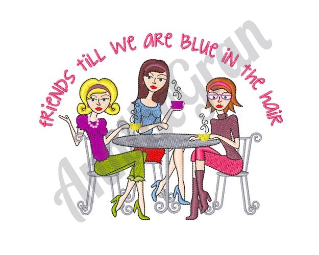 Friends Embroidery Design. Machine Embroidery Design. Good - Etsy