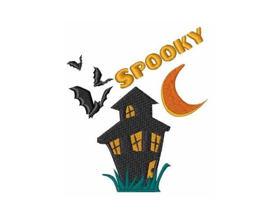 Spooky - Machine Embroidery Design - Etsy