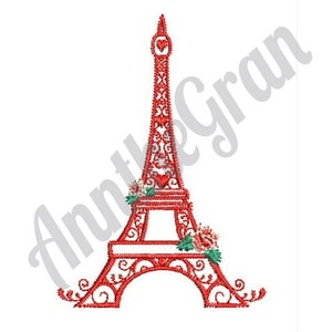 Eiffel Tower Embroidery Design. Machine Embroidery Design. Paris ...