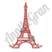 Eiffel Tower Embroidery Design. Machine Embroidery Design. Paris ...