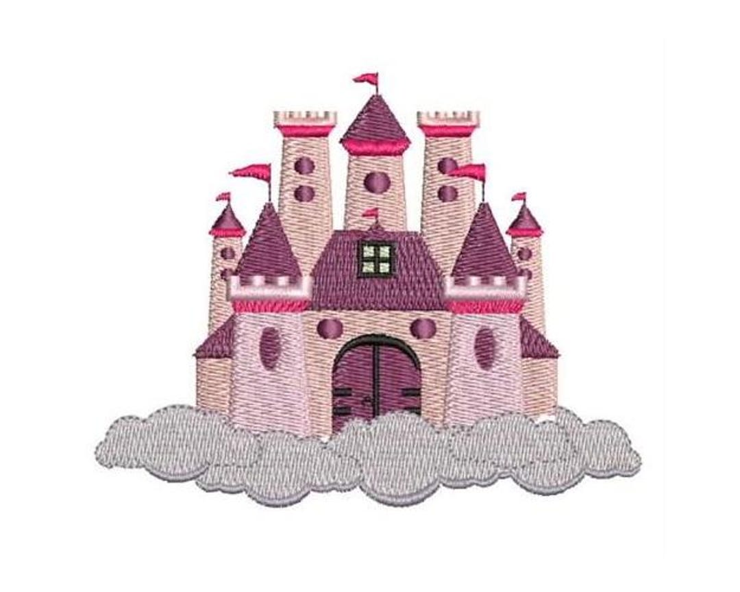 Castle - Machine Embroidery Design - Etsy
